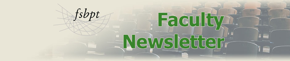 Faculty Newsletter | FSBPT